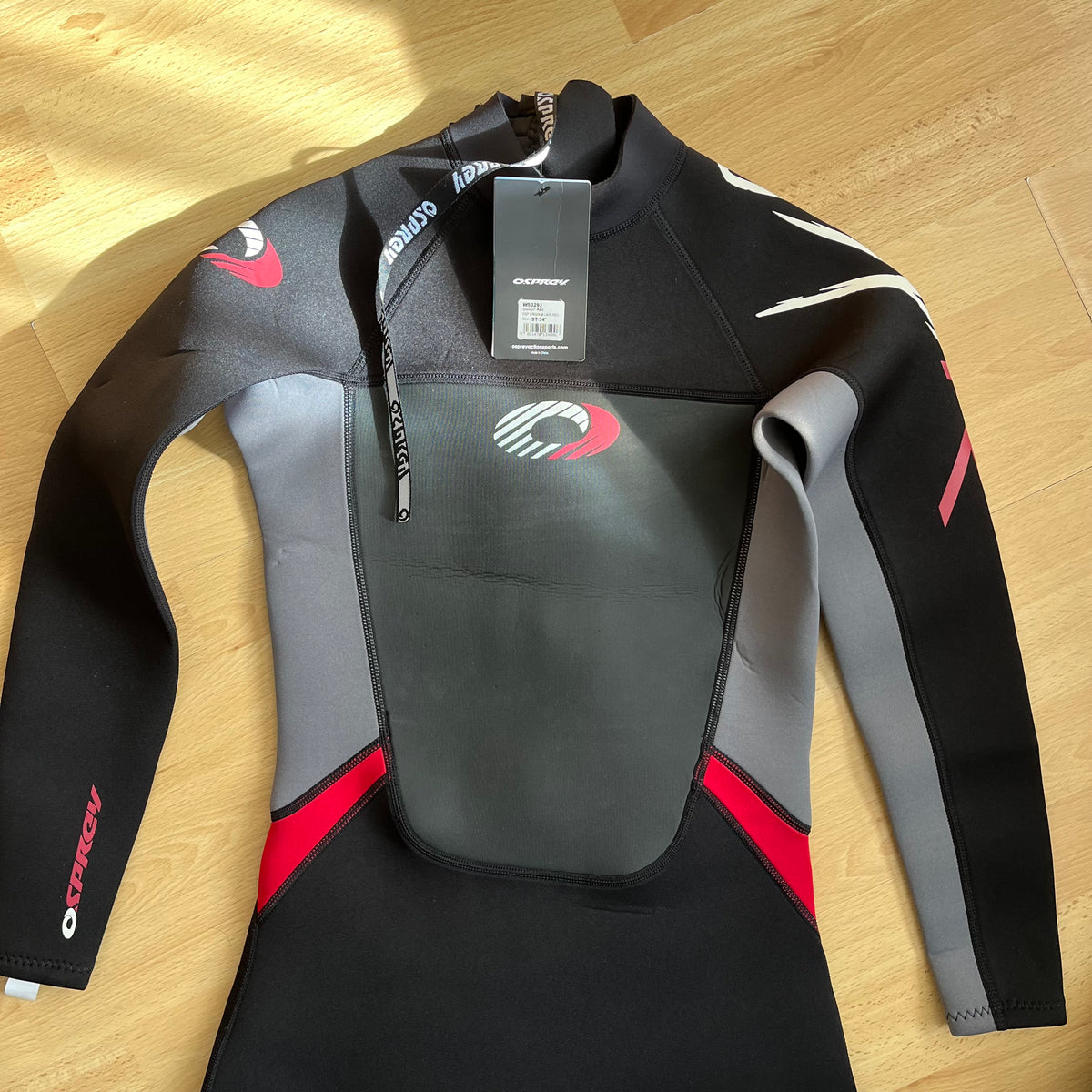 Osprey small men’s origin full length wet suit wetsuit black red new W ...